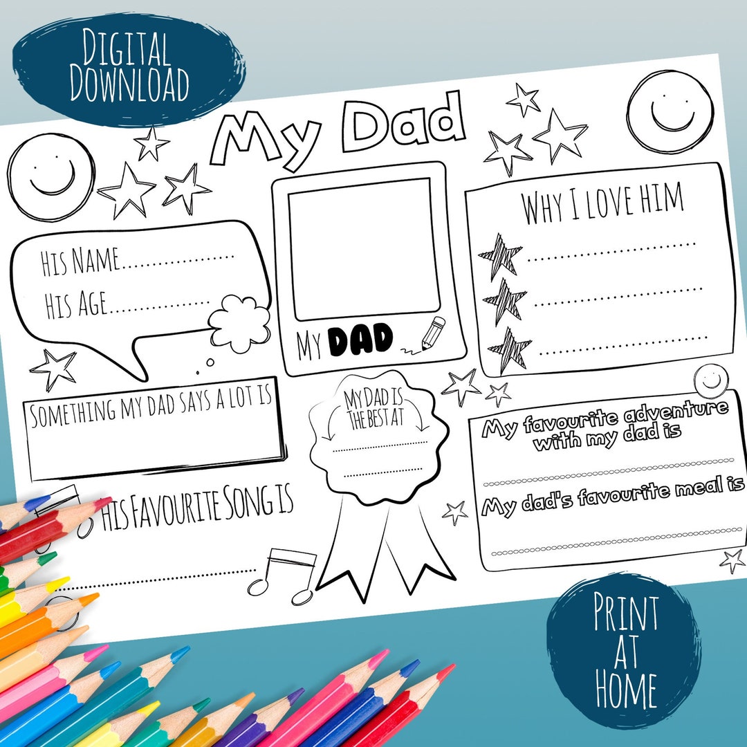 Father's Day Digital Download Sheet - Etsy