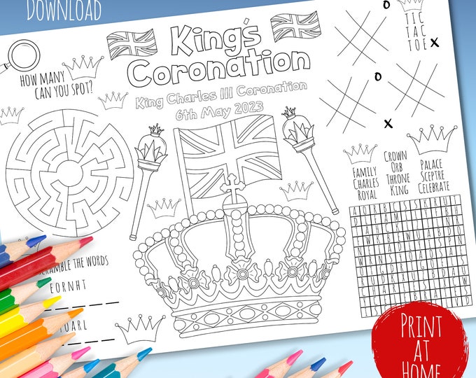 Royal Family Coloring Pages - Etsy Canada