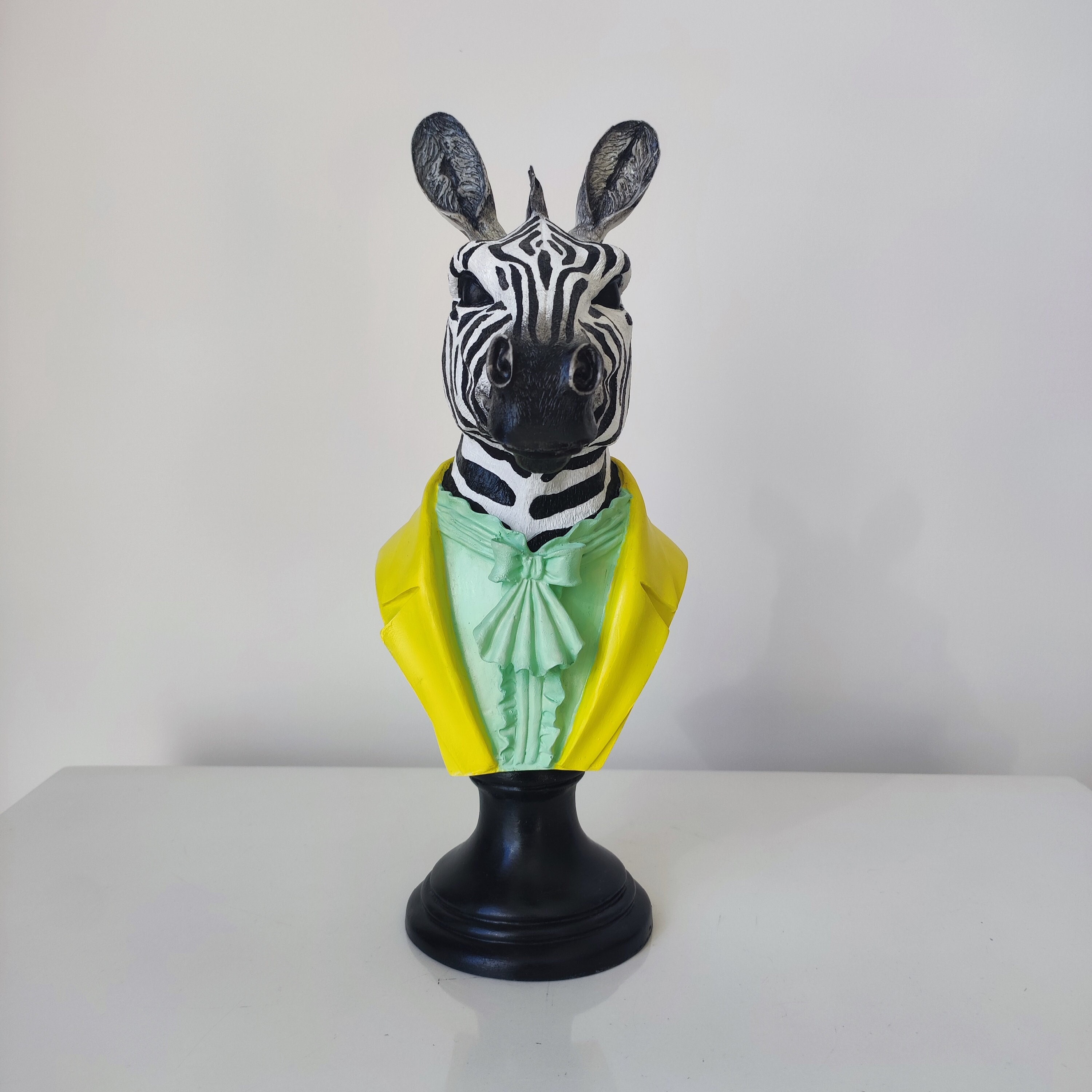 Pop Art Zebra Statue, Zebra Animal Bust, Animal Art Decor, Gift Shop ...