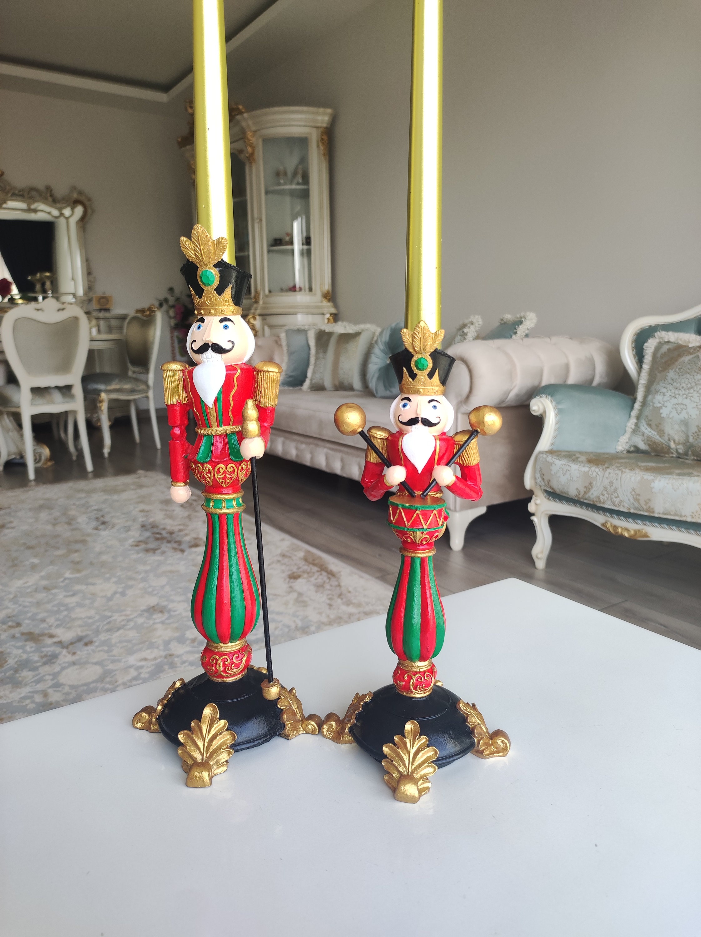 Tin Soldier Candlestick,lead Soldier Candle Holder,nutcracker ...