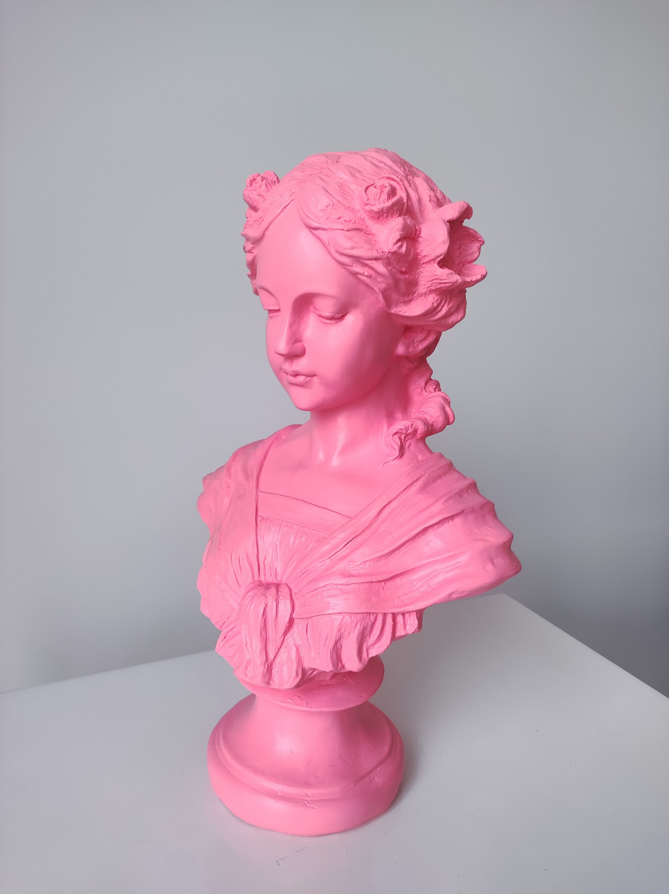 Princess Statue,princess Bust,pink Statue,female Statue,neon Art,home ...