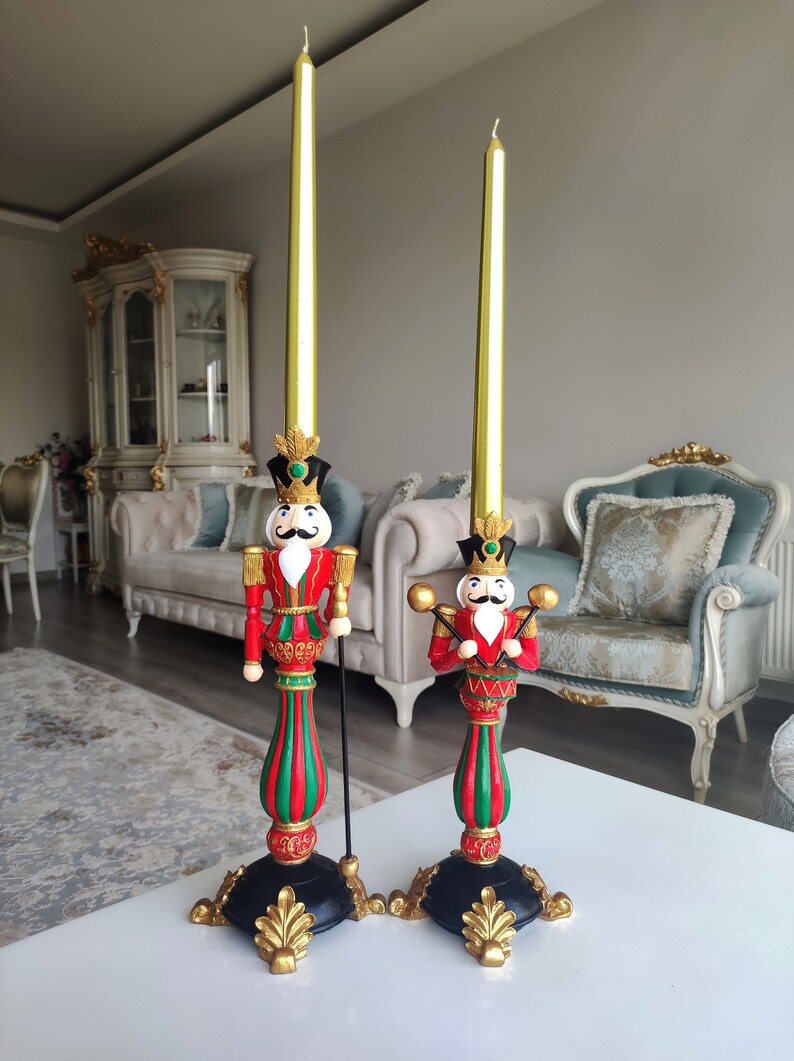 Tin Soldier Candlestick,lead Soldier Candle Holder,nutcracker ...
