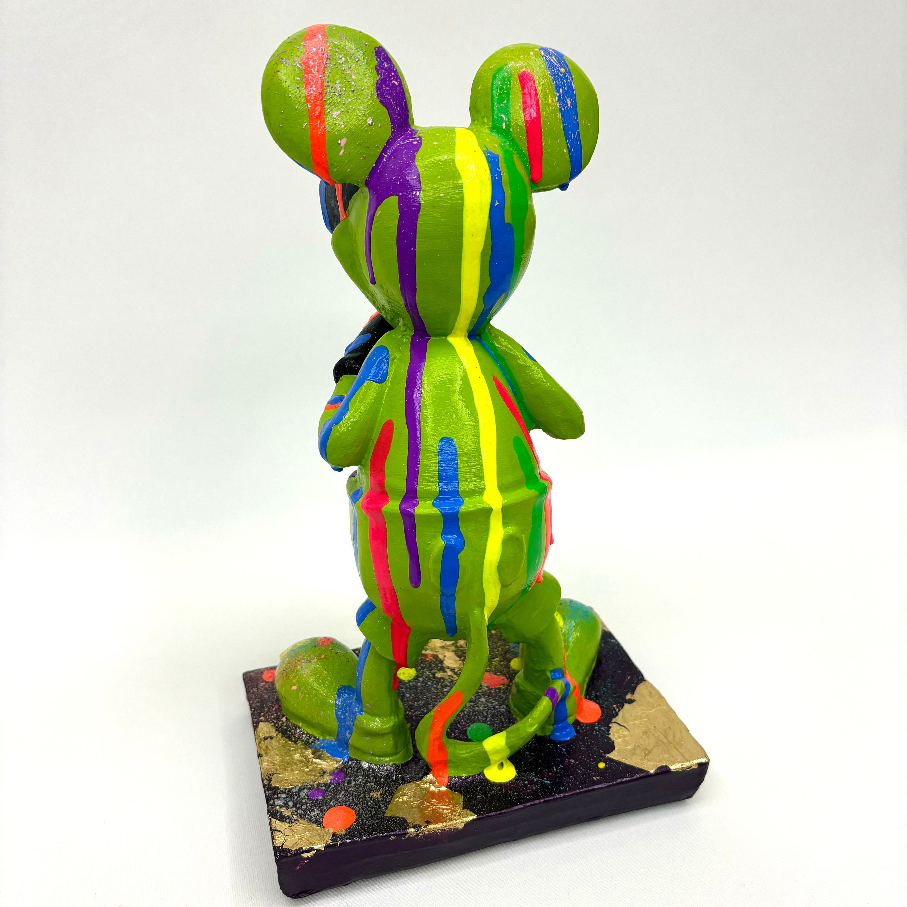 Mickey Pop Art Statue,neon Mickey Mouse Statue,unique Handmade Gift ...