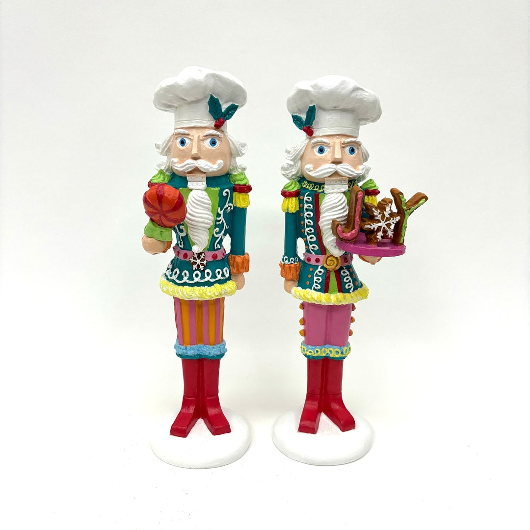 Candy Nutcracker,tin Soldier,nutcracker Set of Two,resin Pastel ...