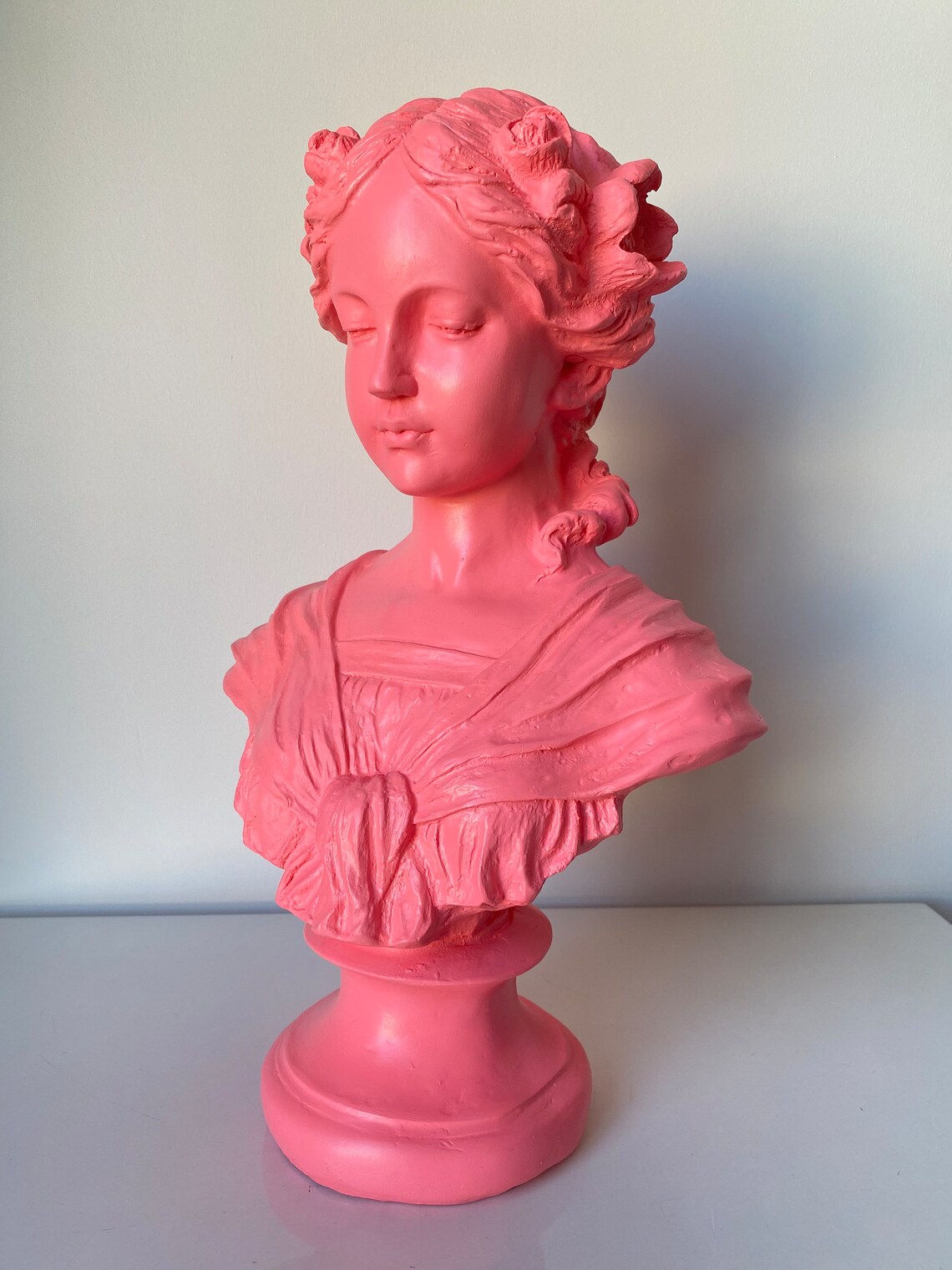 Princess Statue,princess Bust,pink Statue,female Statue,neon Art,home ...
