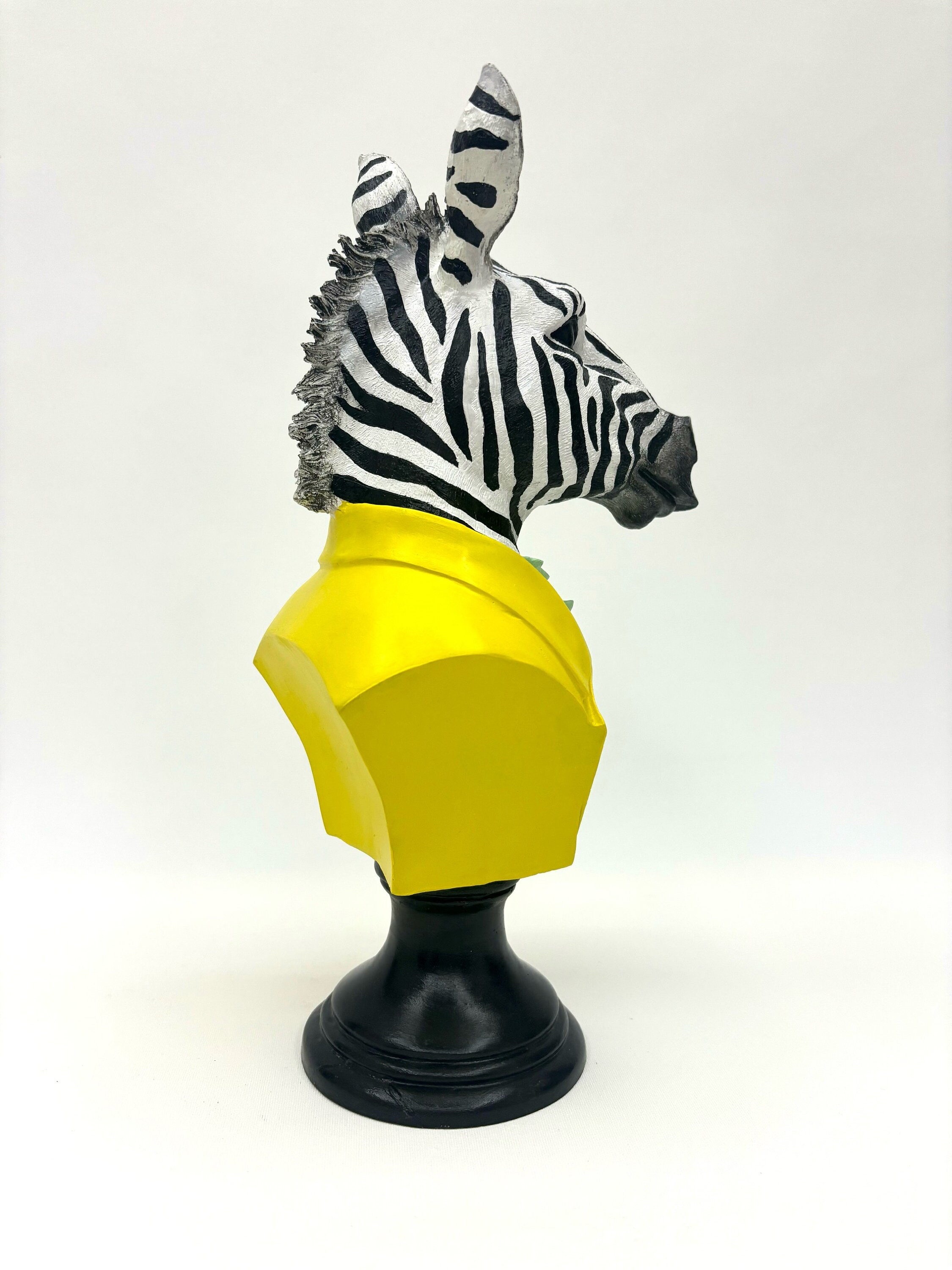 Pop Art Zebra Statue, Zebra Animal Bust, Animal Art Decor, Gift Shop ...
