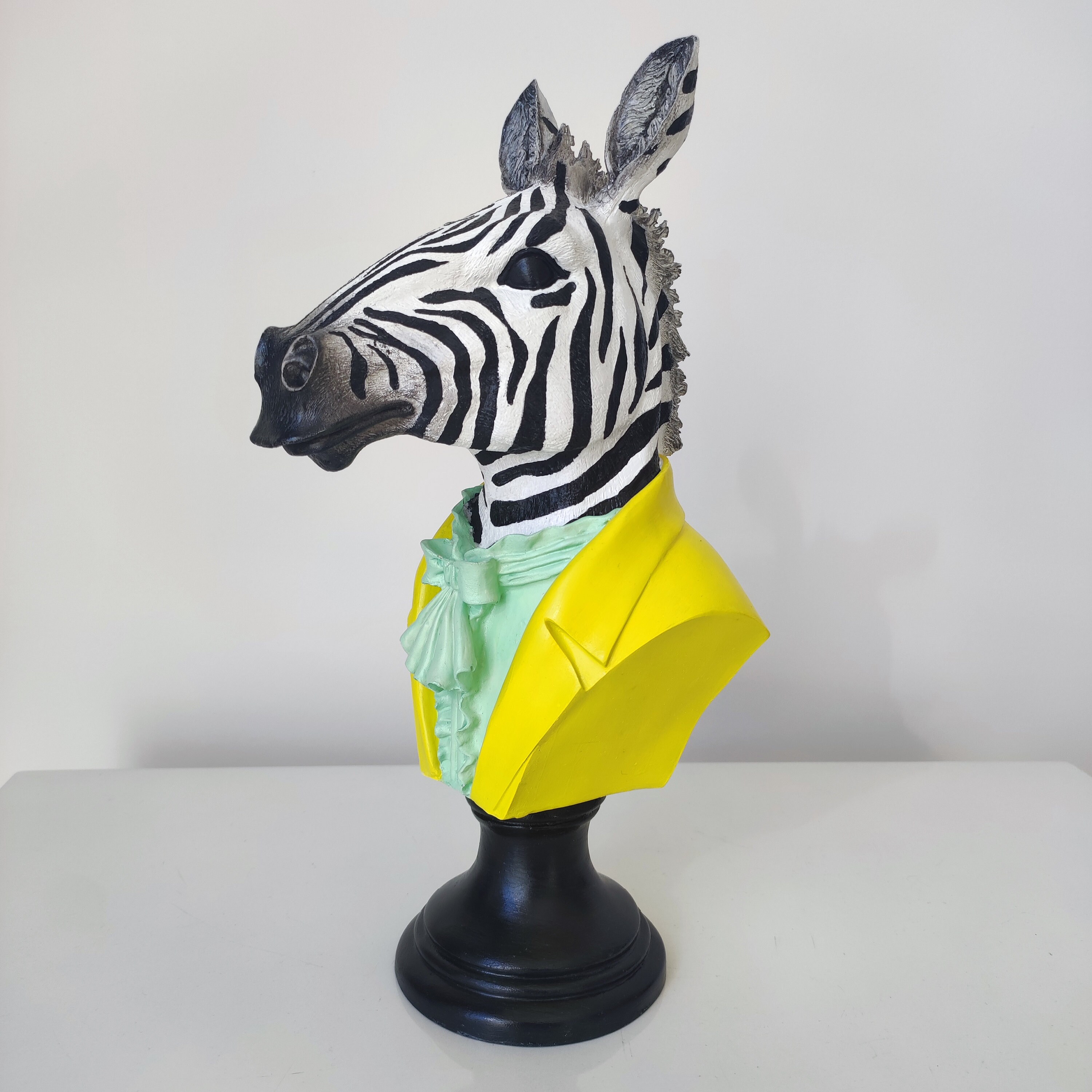 Pop Art Zebra Statue, Zebra Animal Bust, Animal Art Decor, Gift Shop ...