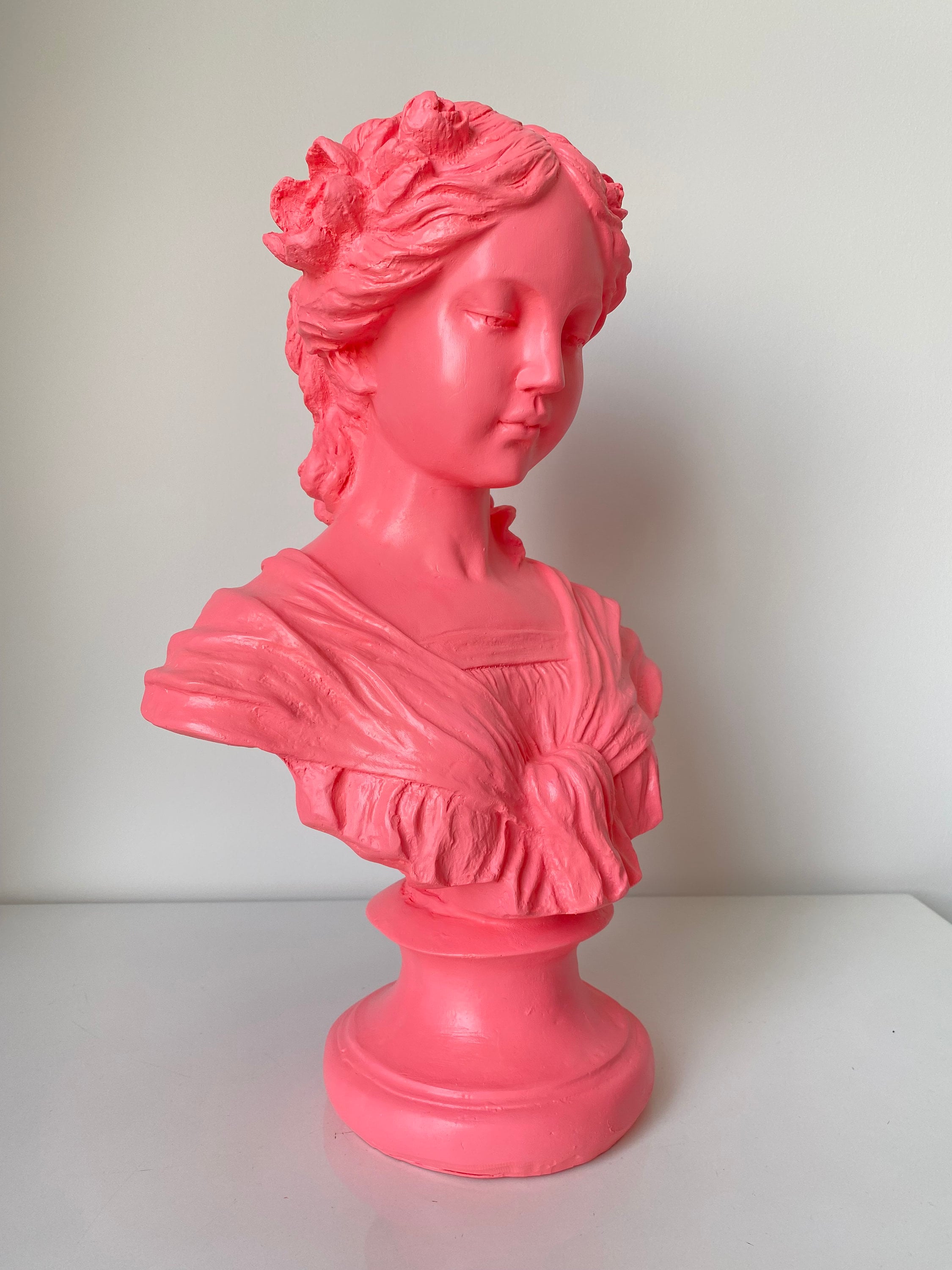 Princess Statue,princess Bust,pink Statue,female Statue,neon Art,home ...