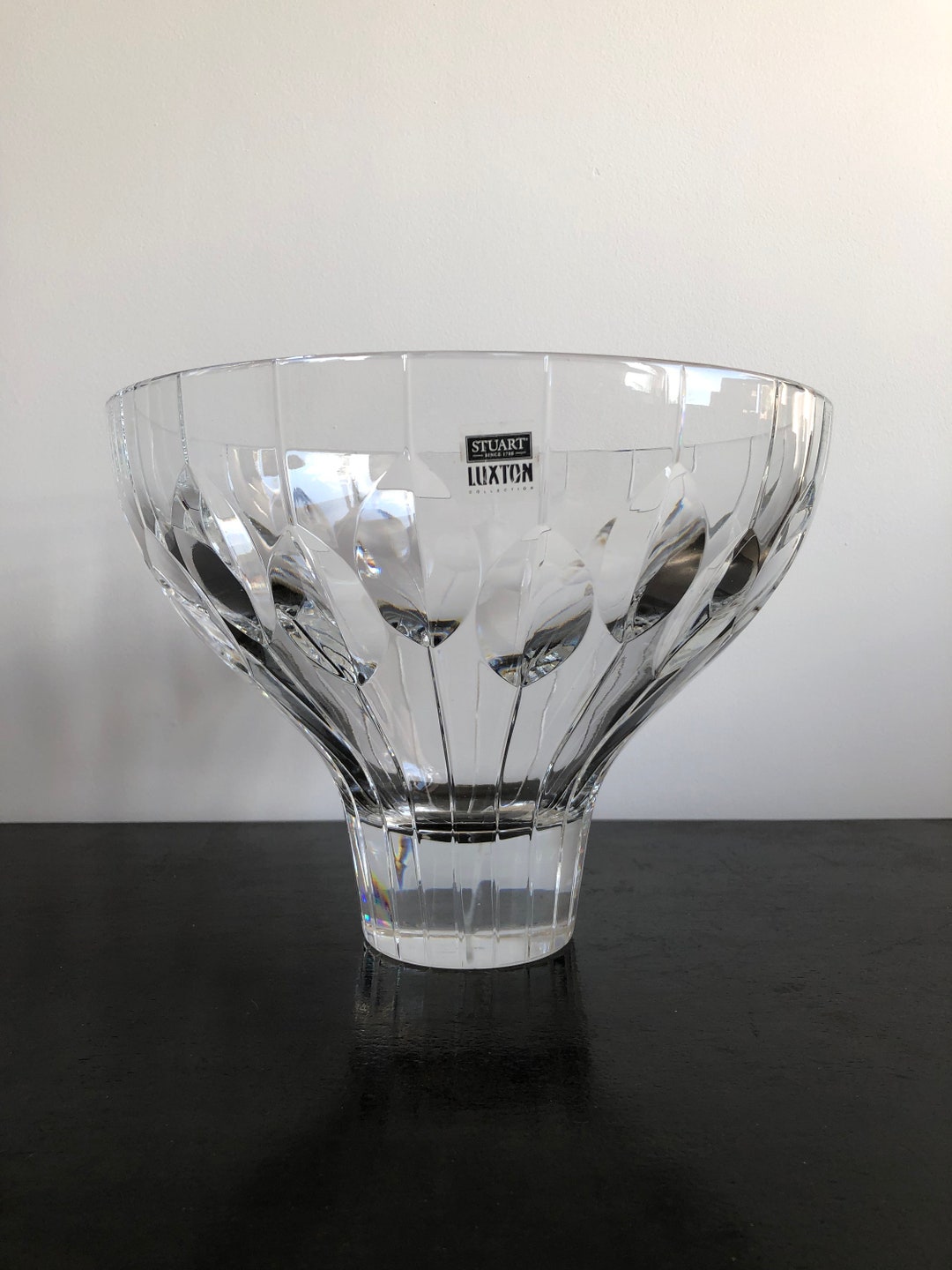 Large & Heavy Stuart Crystal Glass ‘prism’ Bowl - Etsy UK