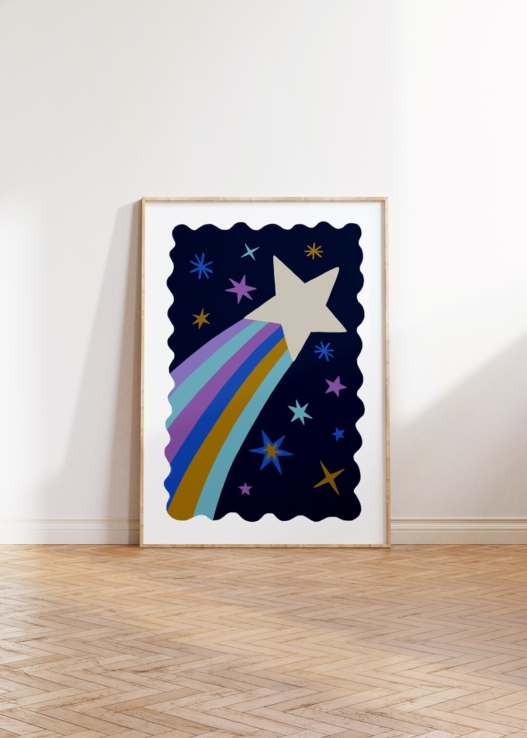 Shooting Star Print | Night Sky | Wish Upon A Star | Twinkle Star ...
