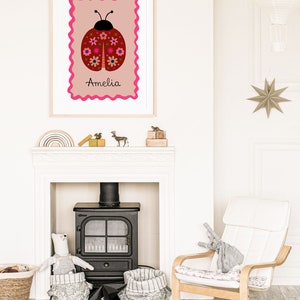 Litttle Lady Bug | Lady Bird Flower Print | Children's Bedroom ...
