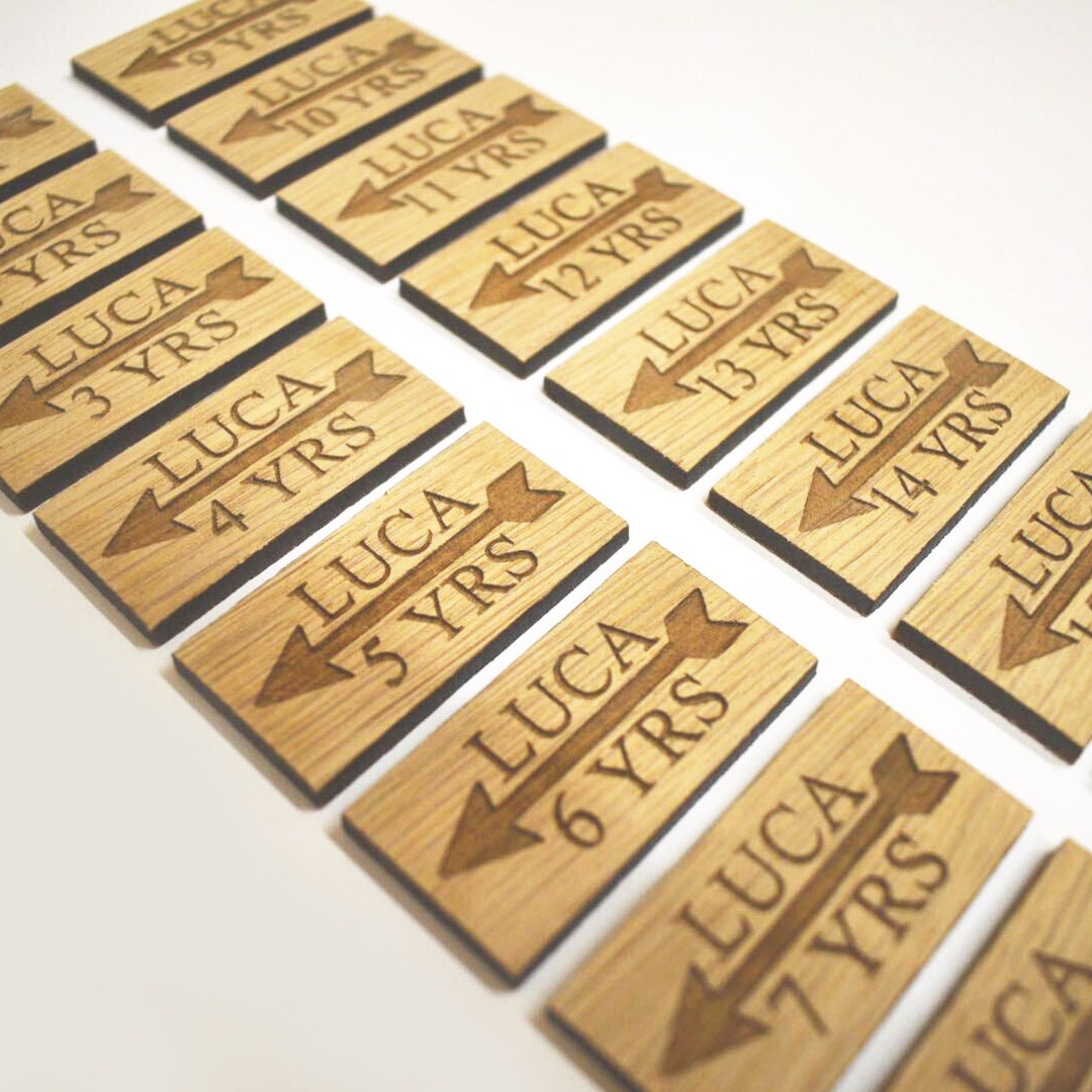 Personalised Height Chart Arrows, Height Chart Markers, Wooden Height ...