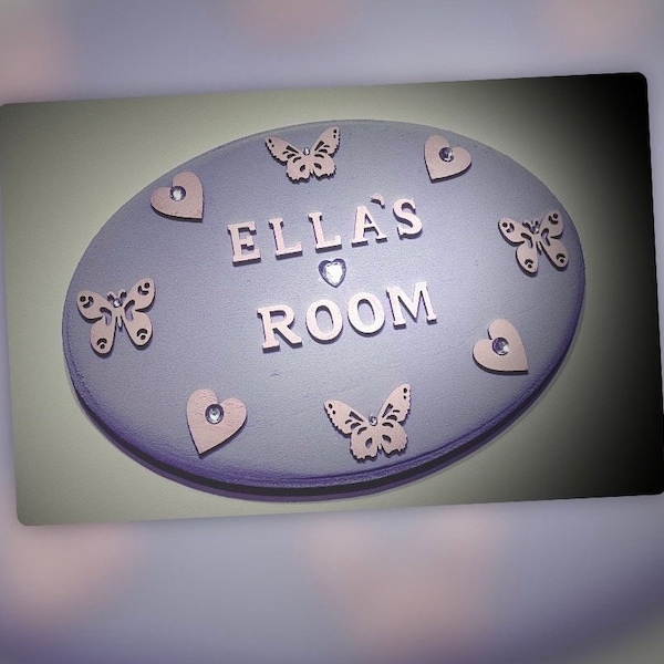 Girls Bedroom Door Sign - Etsy UK