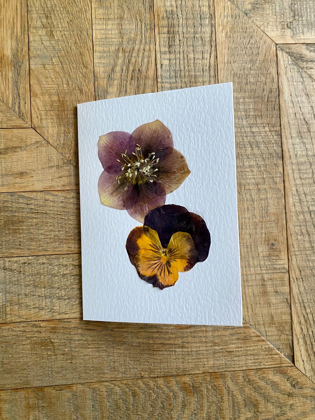 Hand Pressed Flower Greeting Cards / Easter Greeting Cards / - Etsy UK