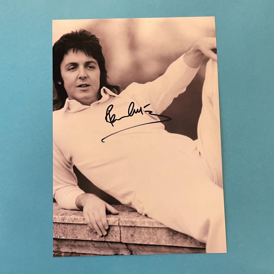 Paul Mccartney - the Beatles Signed Photo Authentic Autograph With COA ...