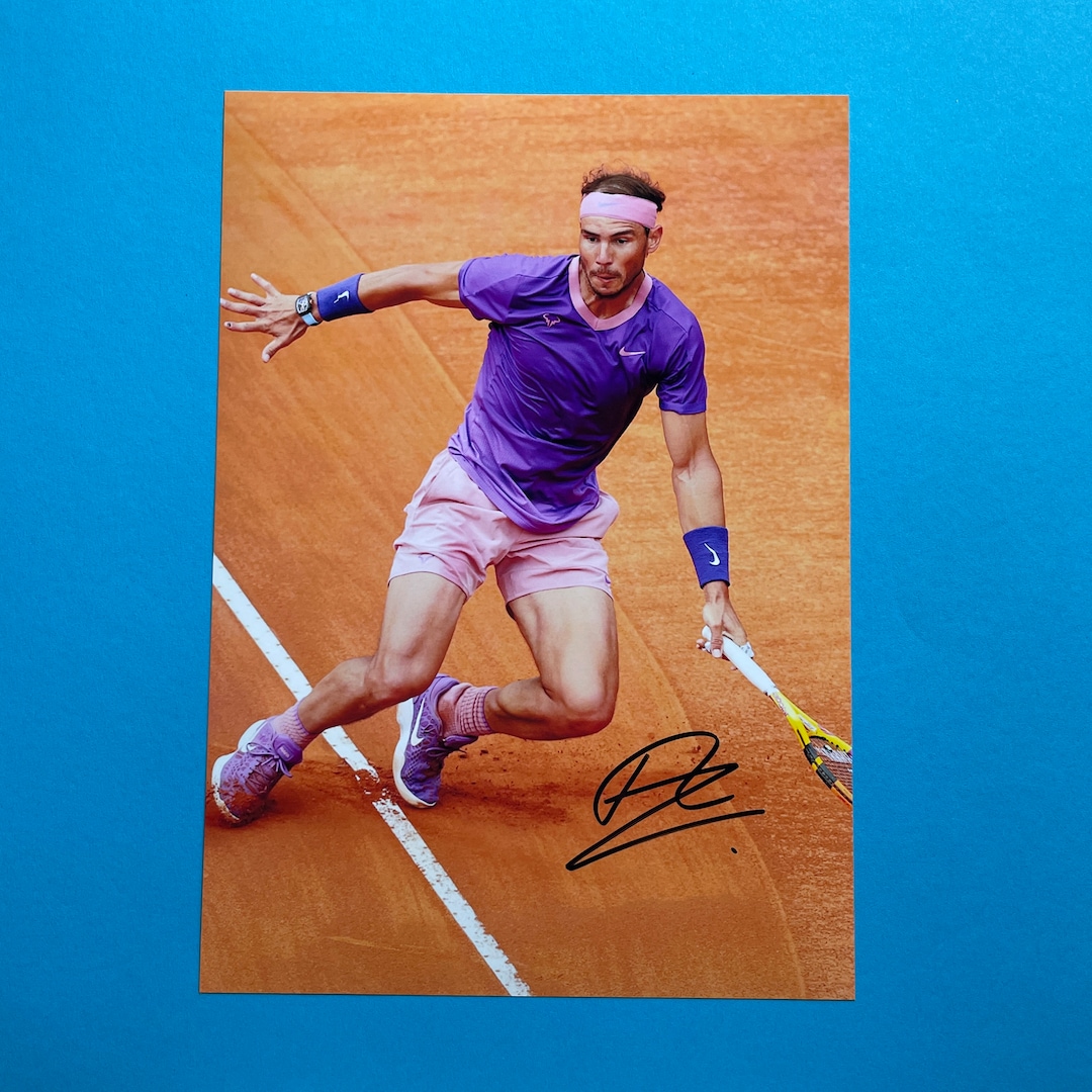 Rafael Nadal Signed Photo Authentic Autograph With COA - Etsy