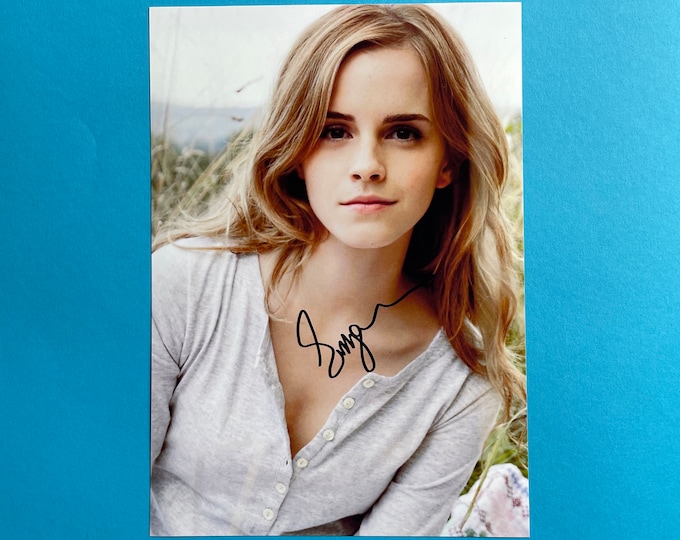 Emma Watson Signed Photo Authentic Autograph With COA - Etsy