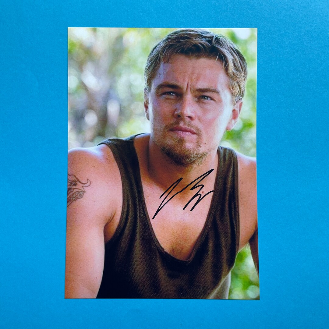 Leonardo Dicaprio Signed Photo Authentic Autograph With COA - Etsy