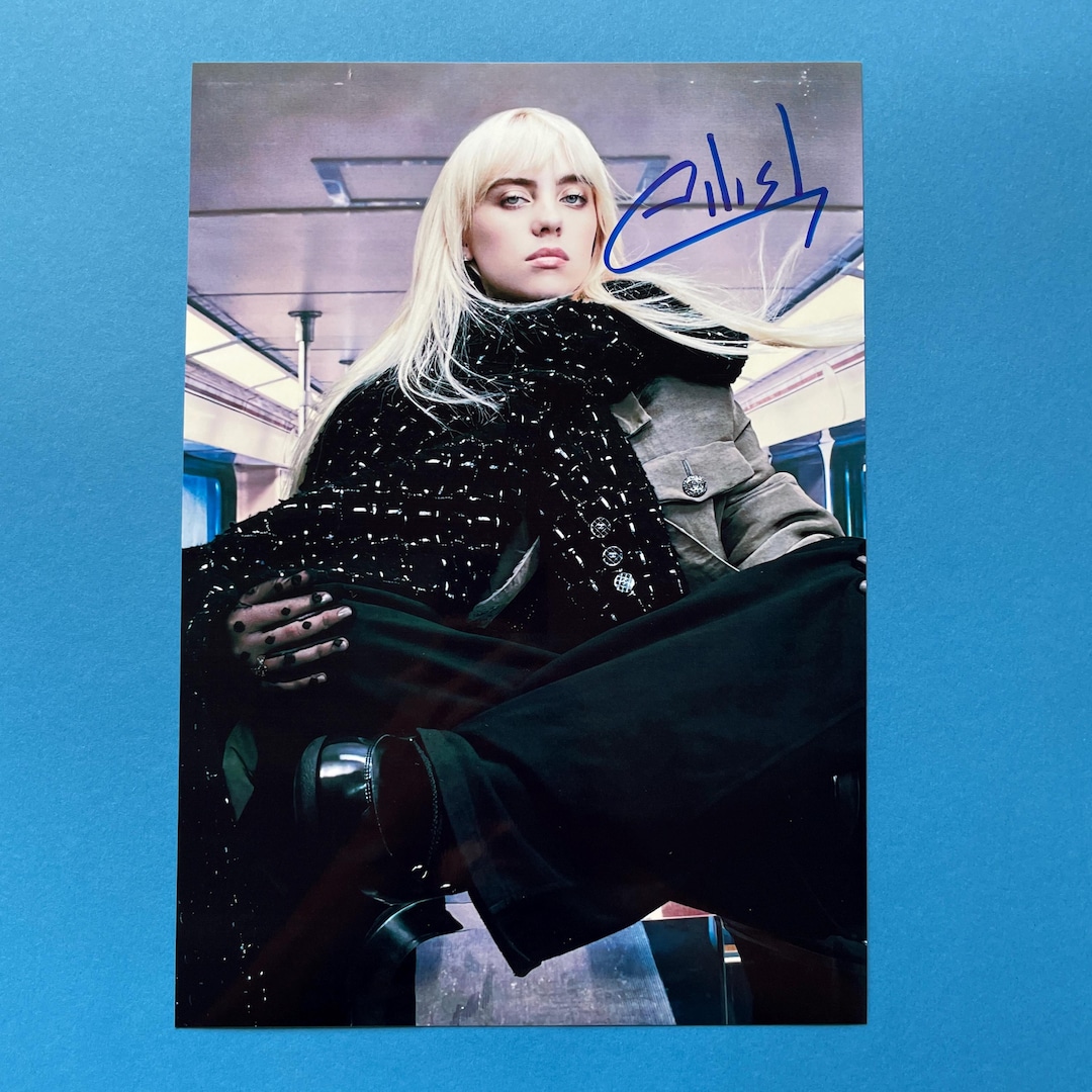 Billie Eilish Signed Photo Authentic Autograph With COA - Etsy