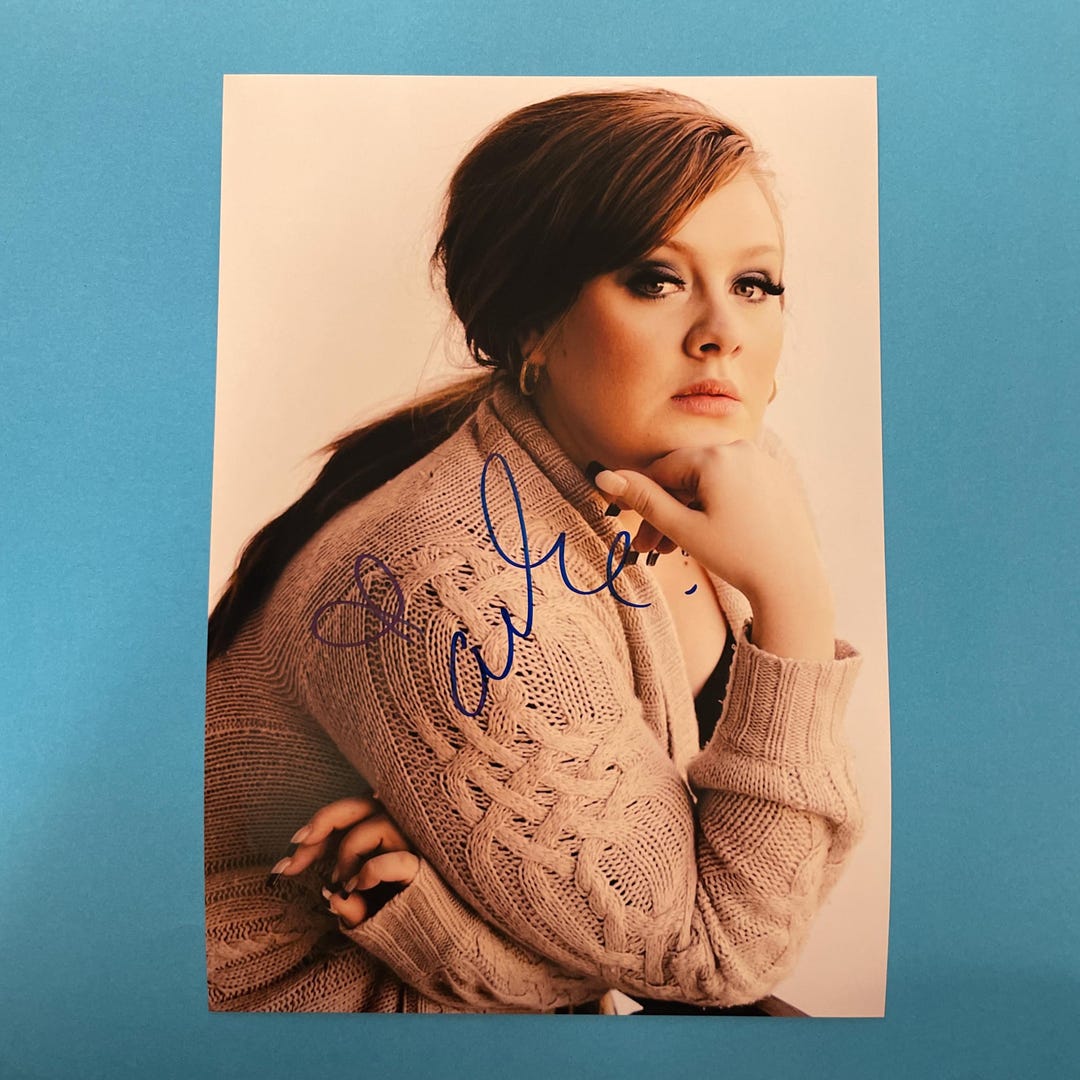Adele Signed Photo Authentic Autograph With COA - Etsy