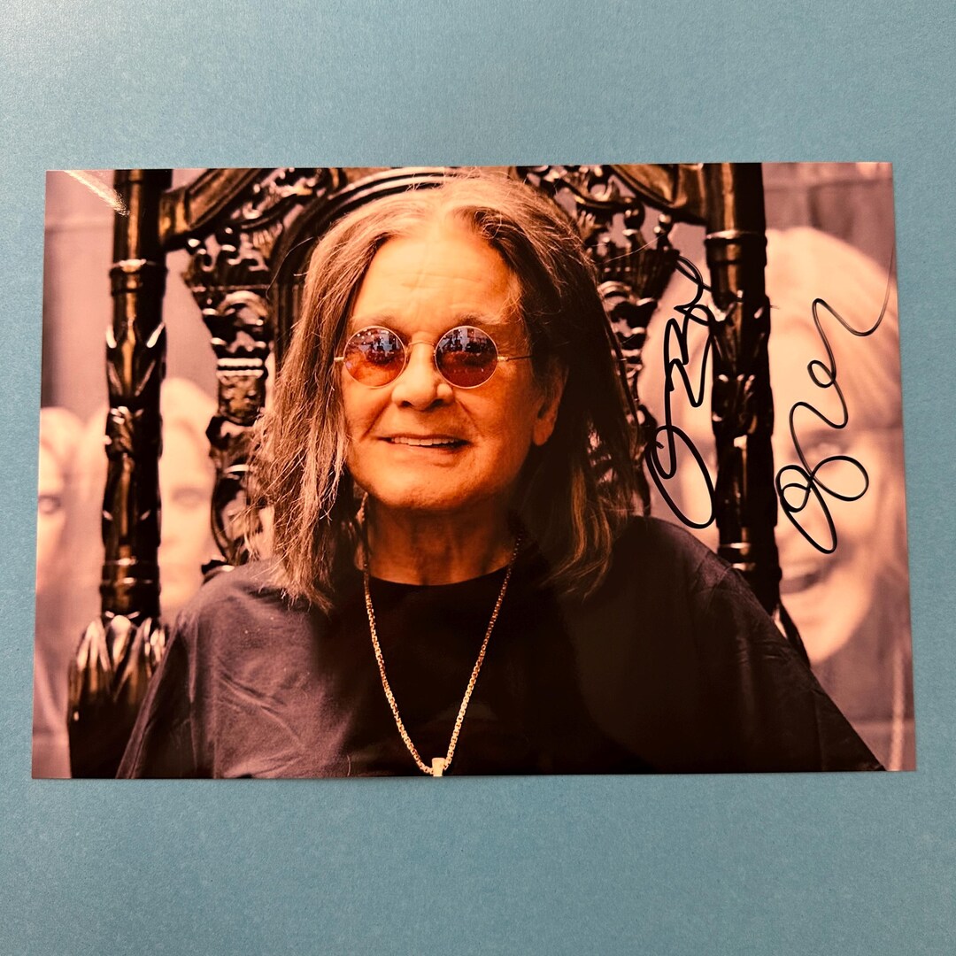 Ozzy Osbourne Signed Photo Authentic Autograph With COA - Etsy