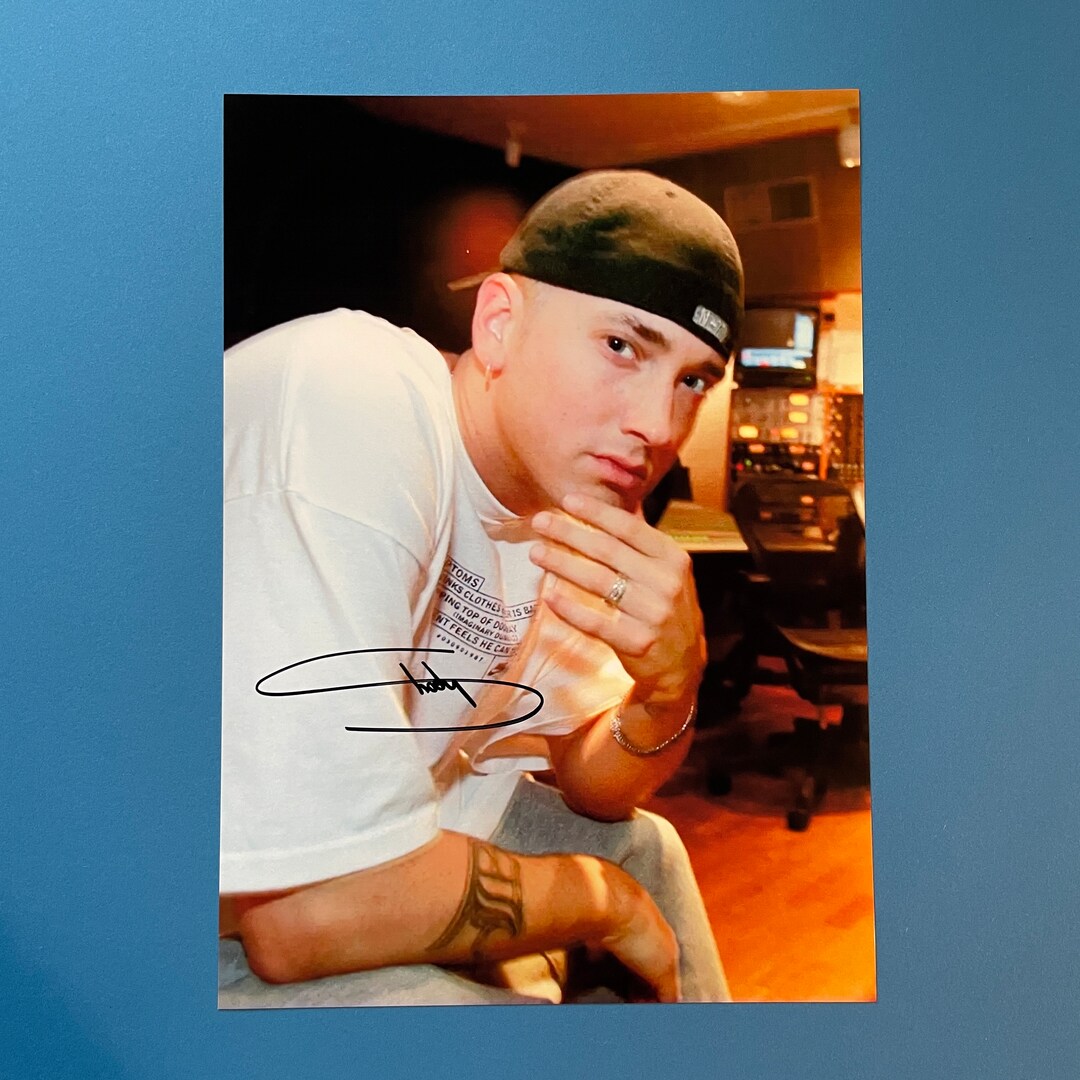 Eminem Signed Photo Authentic Autograph With COA - Etsy