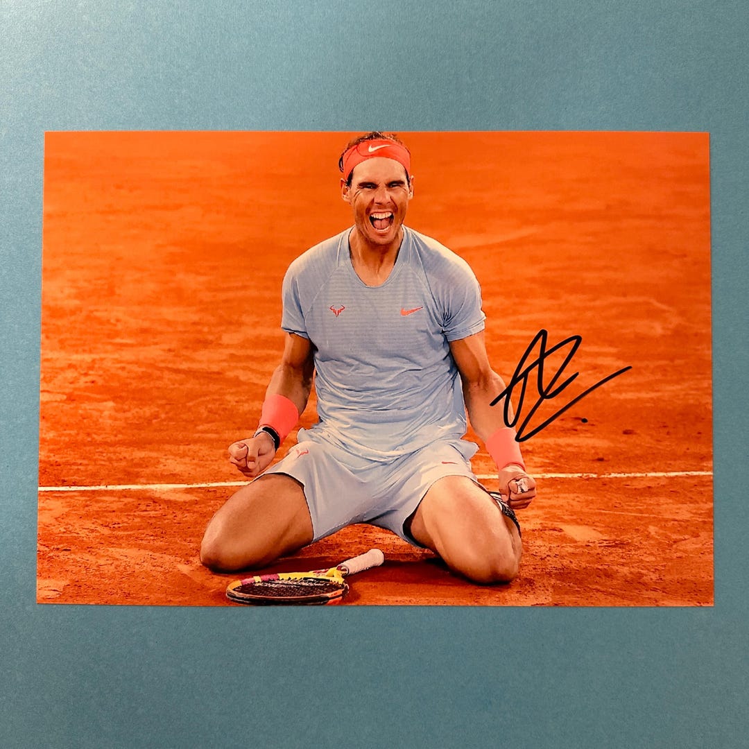Rafael Nadal Signed Photo Authentic Autograph With COA - Etsy