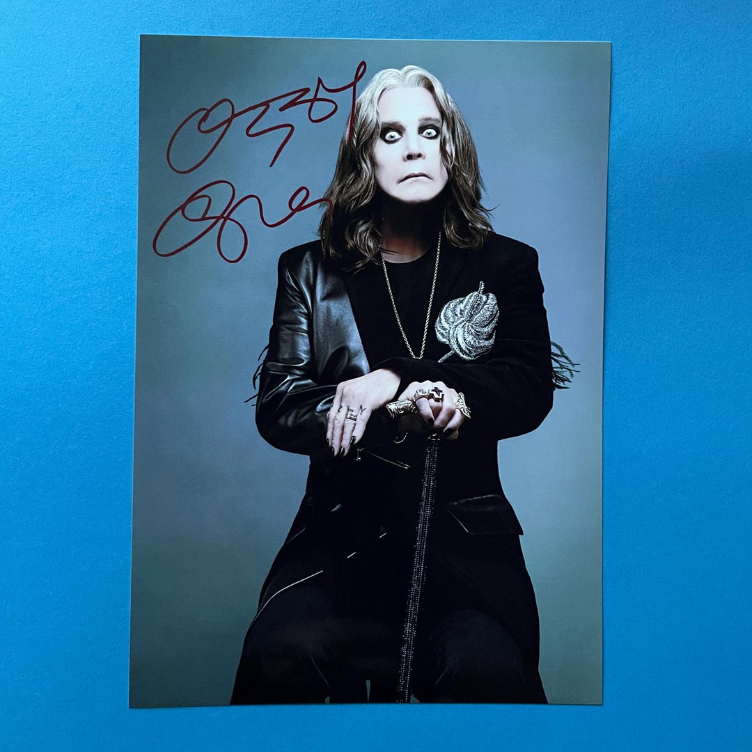 Ozzy Osbourne Signed Photo Authentic Autograph With COA - Etsy