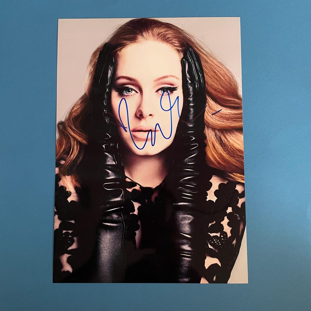 Adele Signed Photo Authentic Autograph With COA - Etsy