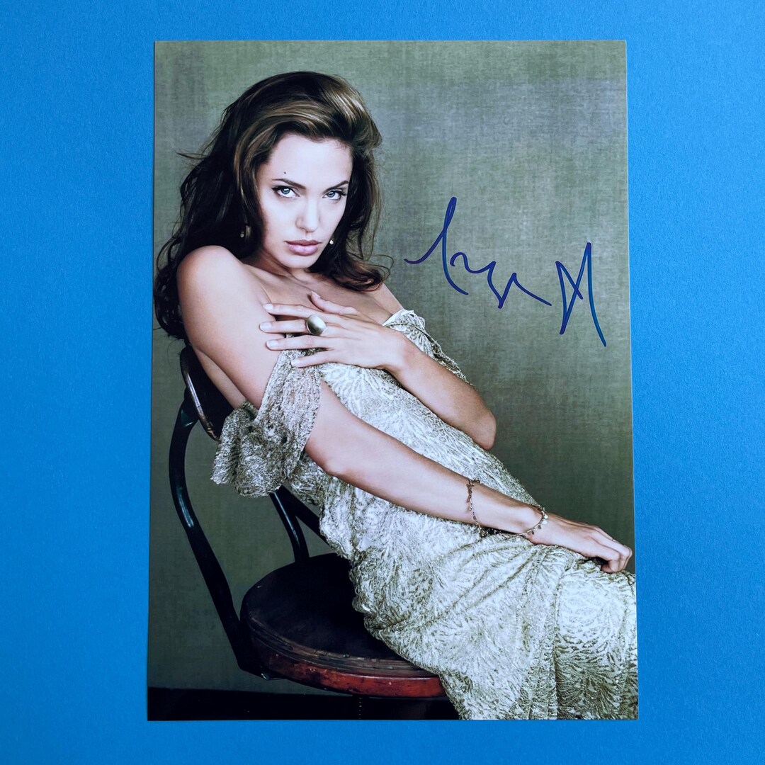 Angelina Jolie Signed Photo Authentic Autograph With COA - Etsy