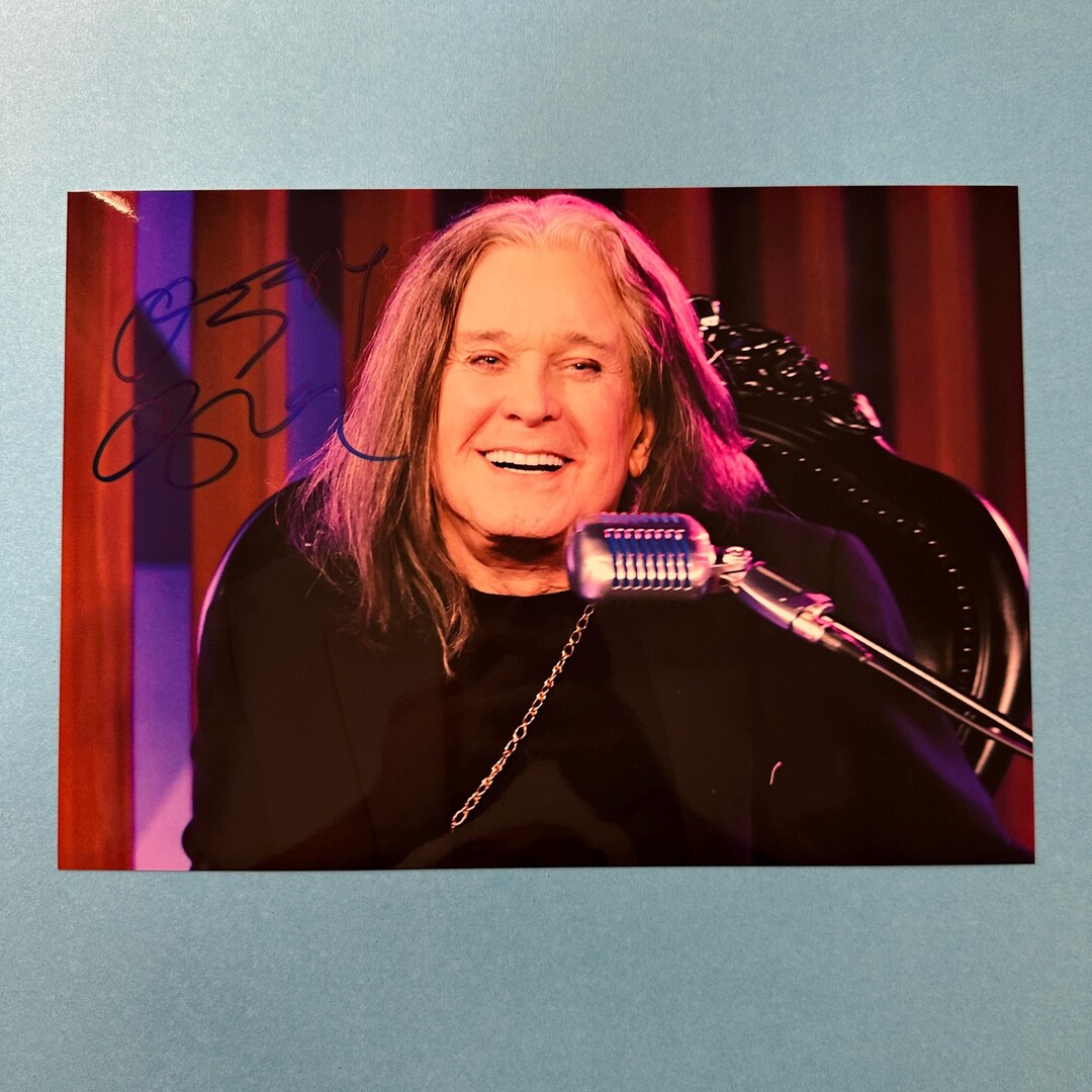 Ozzy Osbourne Signed Photo Authentic Autograph With COA - Etsy