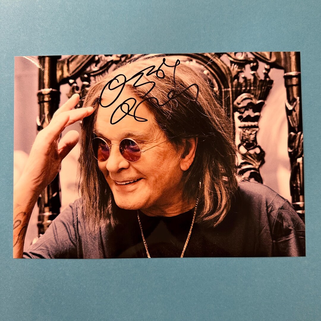 Ozzy Osbourne Signed Photo Authentic Autograph With COA - Etsy