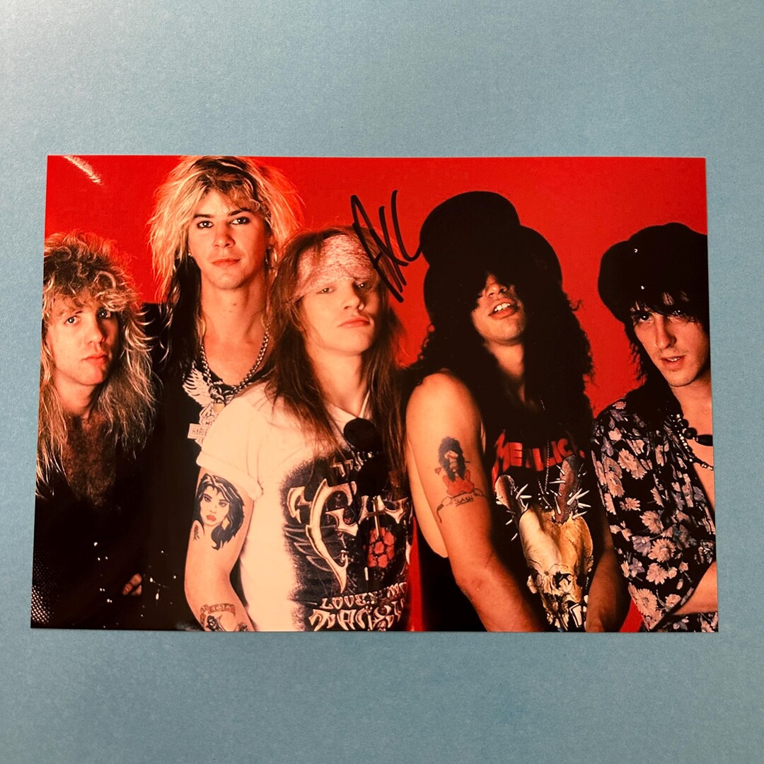 Axl Rose Guns'n'roses Signed Photo Authentic Autograph With COA - Etsy