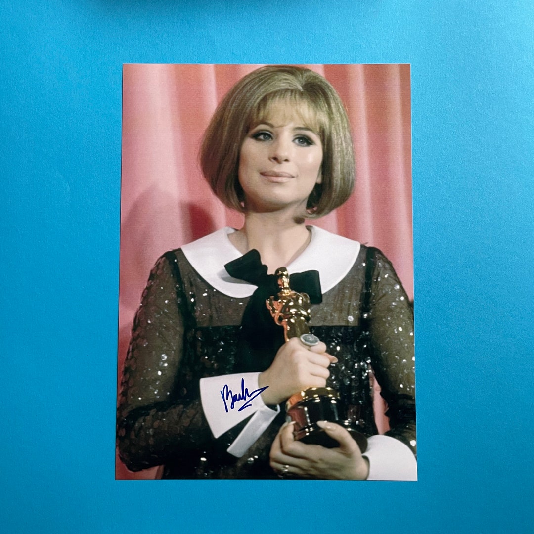 Barbra Streisand Signed Photo Authentic Autograph With COA - Etsy