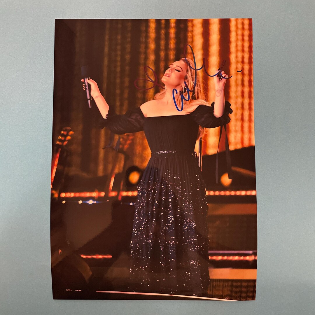 Adele Signed Photo Authentic Autograph With COA - Etsy