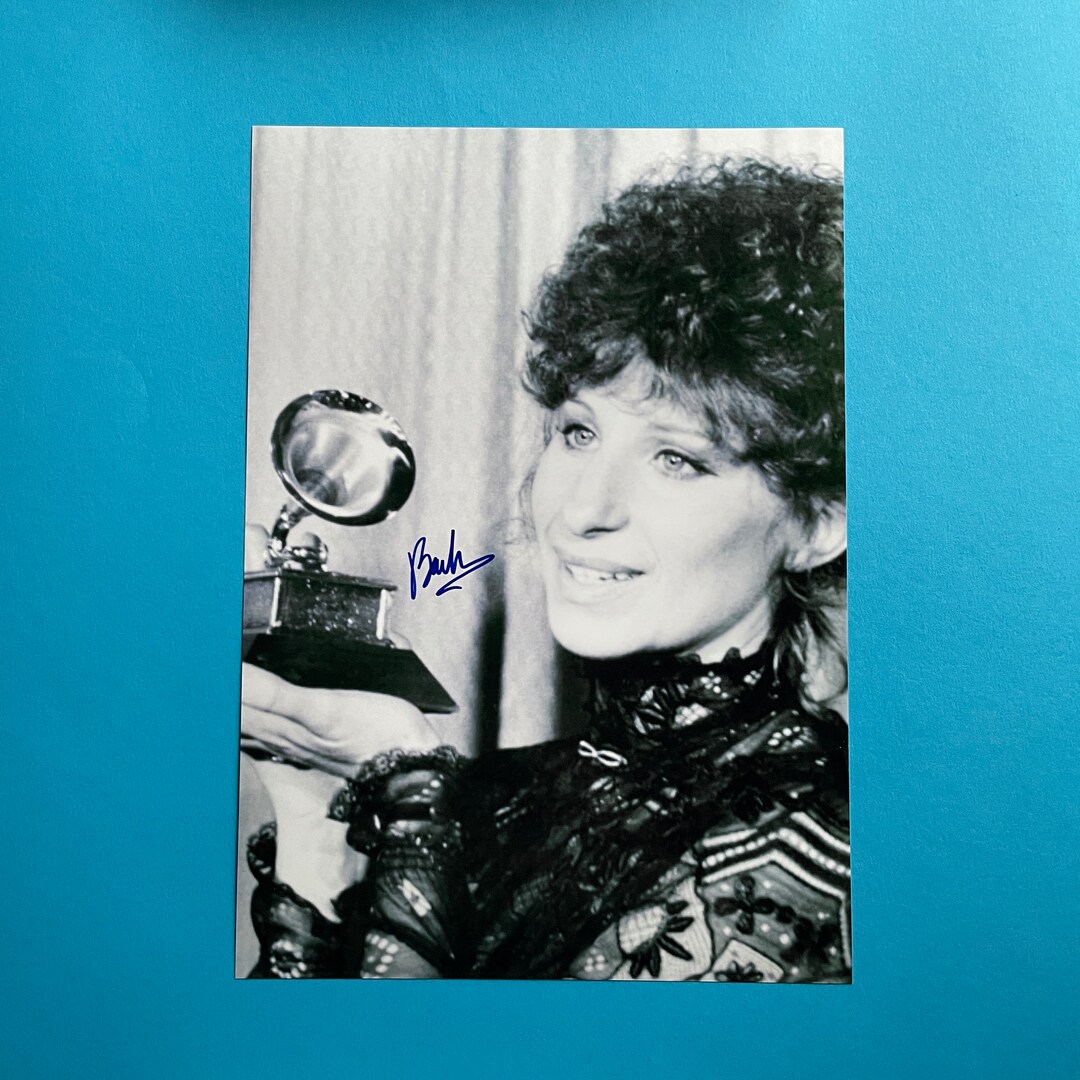 Barbra Streisand Signed Photo Authentic Autograph With COA - Etsy
