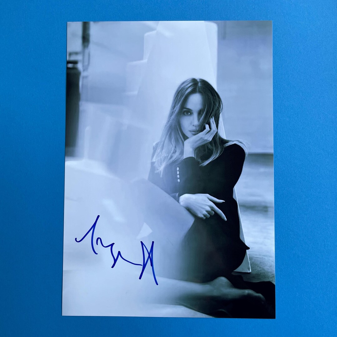 Angelina Jolie Signed Photo Authentic Autograph With COA - Etsy