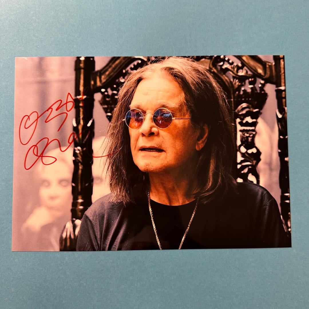 Ozzy Osbourne Signed Photo Authentic Autograph With COA - Etsy