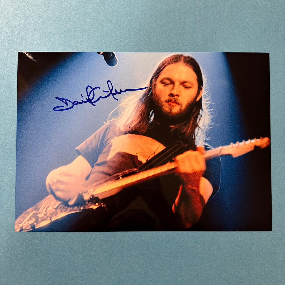 David Gilmour Pink Floyd Signed Photo Authentic Autograph With COA - Etsy
