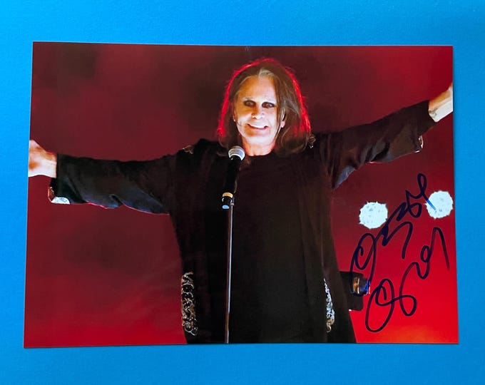 Ozzy Osbourne Signed Photo Authentic Autograph With COA - Etsy