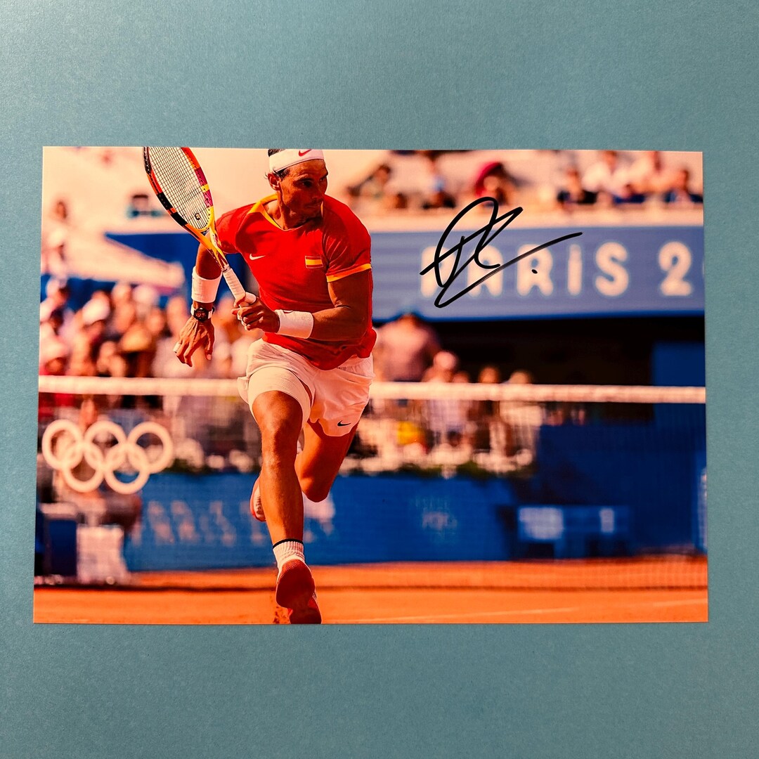 Rafael Nadal Signed Photo Authentic Autograph With COA - Etsy