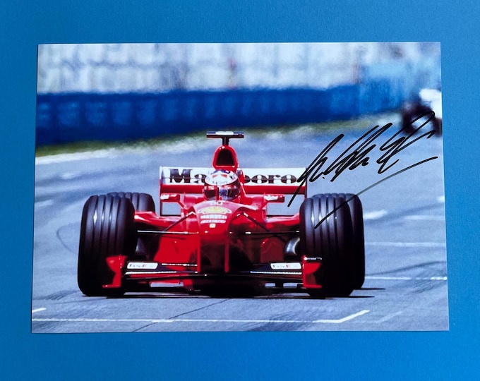 Michael Schumacher Signed Photo Authentic Autograph With COA - Etsy