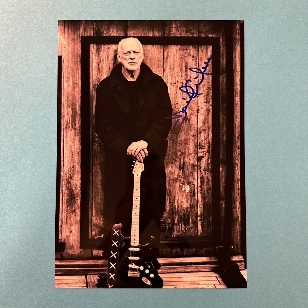 David Gilmour Pink Floyd Signed Photo Authentic Autograph With COA - Etsy