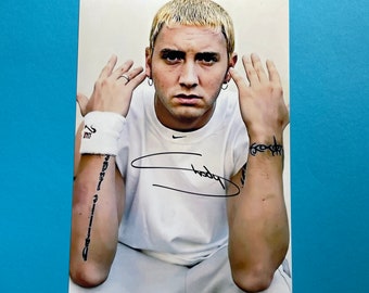 Framed EMINEM Authentic Hand-signed Photo Autograph With Coa - Etsy UK