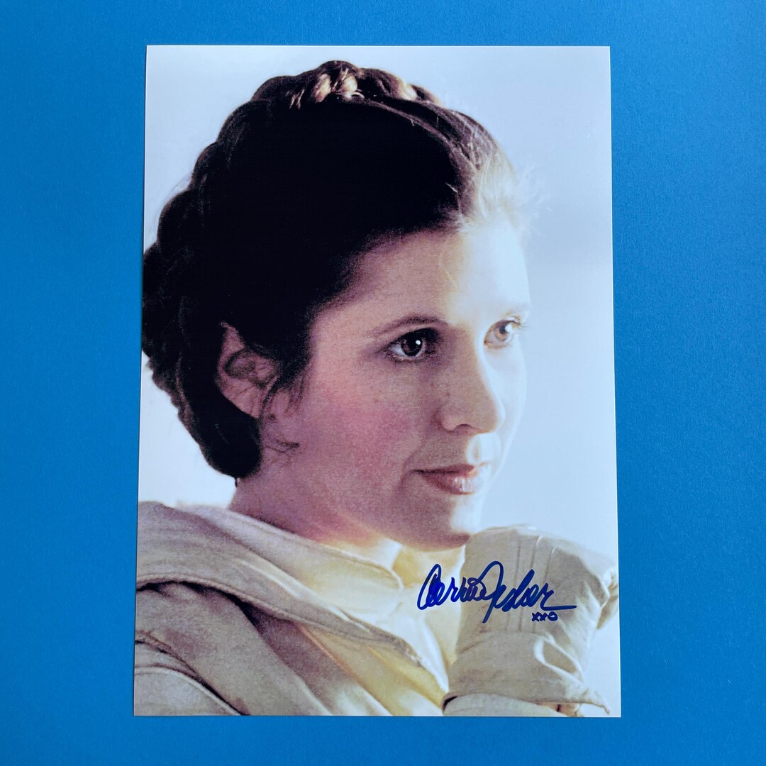Carrie Fisher Signed Photo Authentic Autograph With COA - Etsy