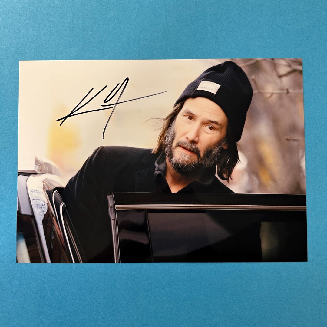 Keanu Reeves Signed Photo Authentic Autograph With COA - Etsy