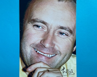 PHIL COLLINS Authentic Hand-signed Photo Autograph With Coa - Etsy