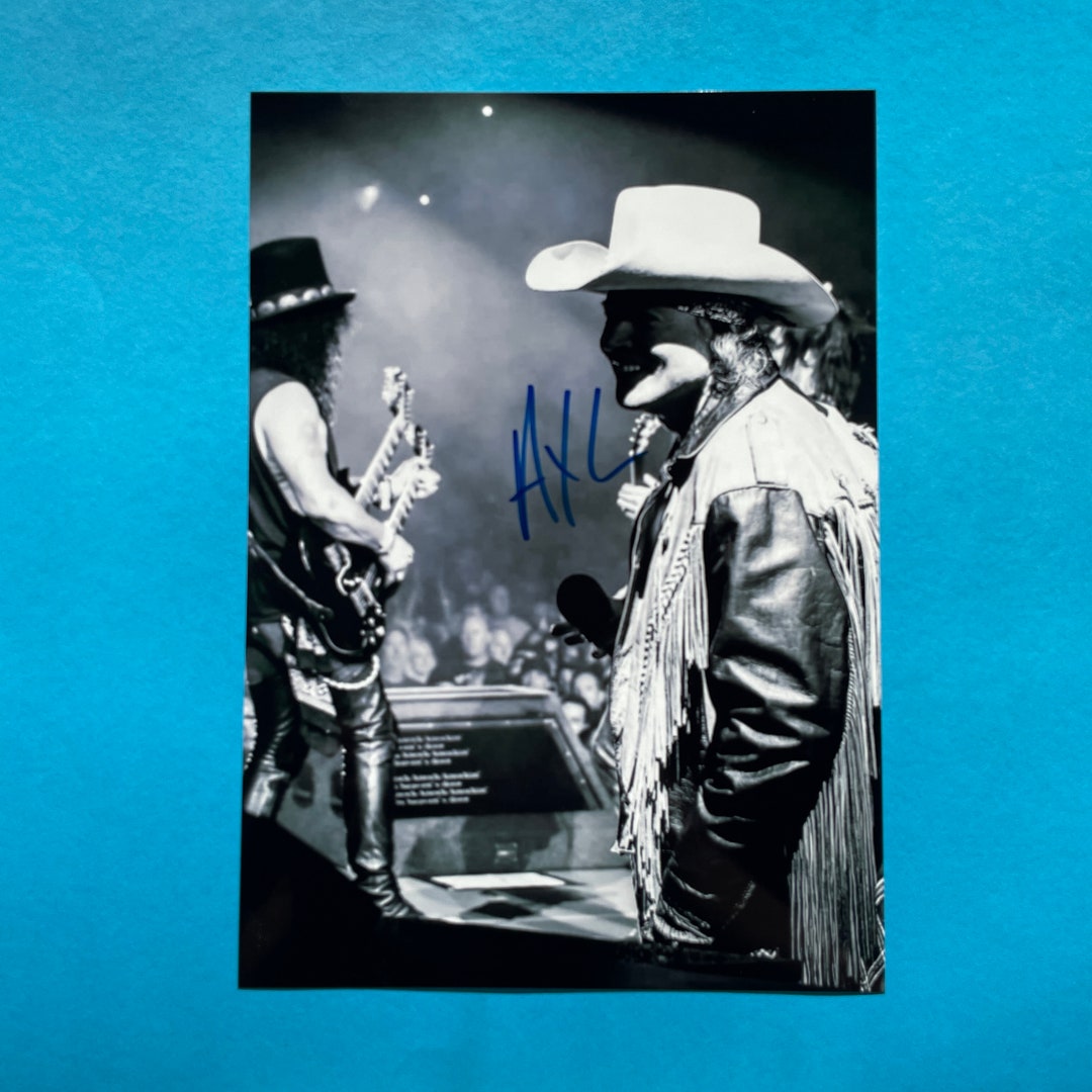 Axl Rose Guns'n'roses Signed Photo Authentic Autograph With COA - Etsy
