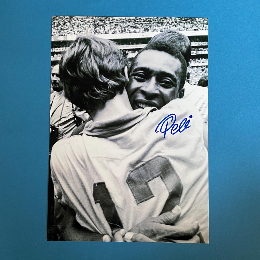 Pele Rare Signed Photo Authentic Autograph With COA - Etsy