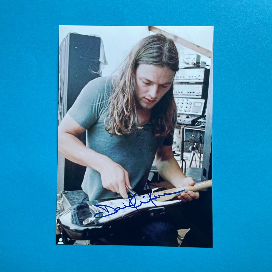 David Gilmour Pink Floyd Signed Photo Authentic Autograph With COA - Etsy